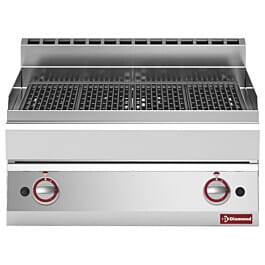 Diamond G65/GGF7T-N Lava Stone Gas Grill with Cast Iron Cooking Grid ...