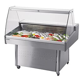 Mafirol HERA FISH SS 1500 CB VCR Counter Top Fish Display Case, 1510mm ...