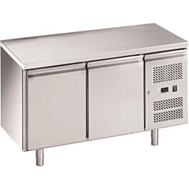 Chefsrange RC2H 2 Door Fridge Counter with Castors | Alexanders Direct
