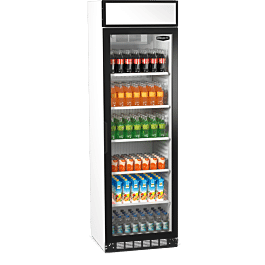 Sterling Pro SPG390C Single Door Upright Display Chiller with Canopy ...