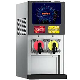 Blue Ice Machines T180-2 Stainless Steel Fizzy Slush Machine, 2 x 128 oz