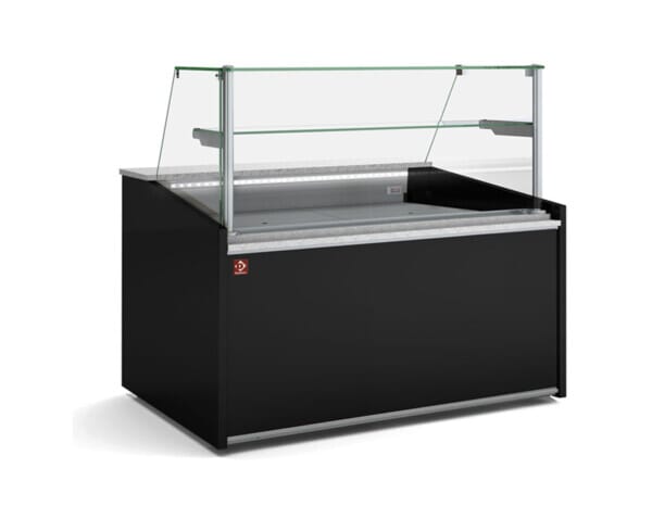 Diamond DET/13-AV-B5 Black Refrigerated Serveover Counter with ...