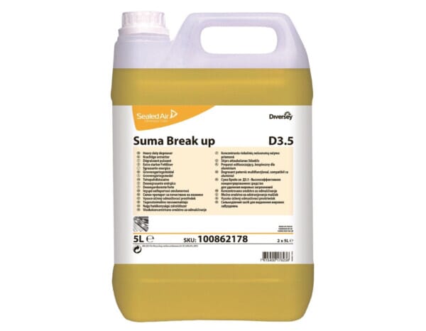 Suma Break Up D3.5 Heavy-Duty Kitchen Degreaser Concentrate 5Ltr (Pack ...