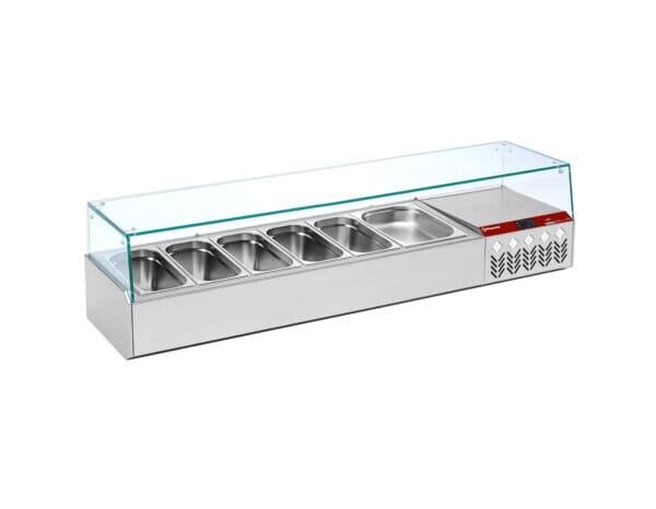 Diamond SY160G/PP9 Stainless Steel Topping Unit with Right Glass, 6 x 1 ...