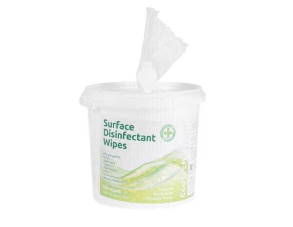 EcoTech Disinfectant Surface Wipes Bucket (500 Pack) - (Code: DE325 ...