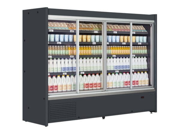 Tefcold EX250CD 4 Glass Door Chilled Multideck, 2580mm