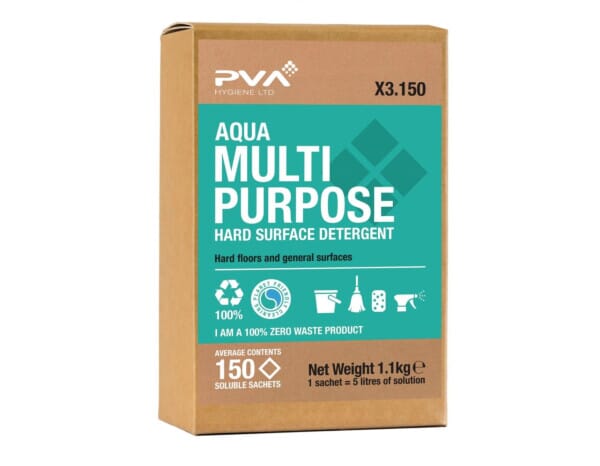 PVA Hygiene Aqua Multi-Purpose Hard Surface Detergent Soluble Sachets ...