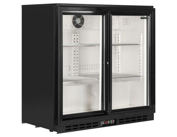 Interlevin PD20S Back Bar Double Door Bottle Cooler, 210 Litres ...