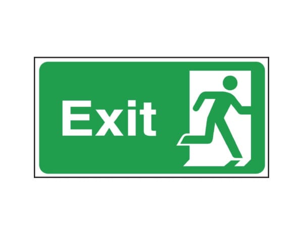 Exit Sign - (Code: W308) | Alexanders Direct
